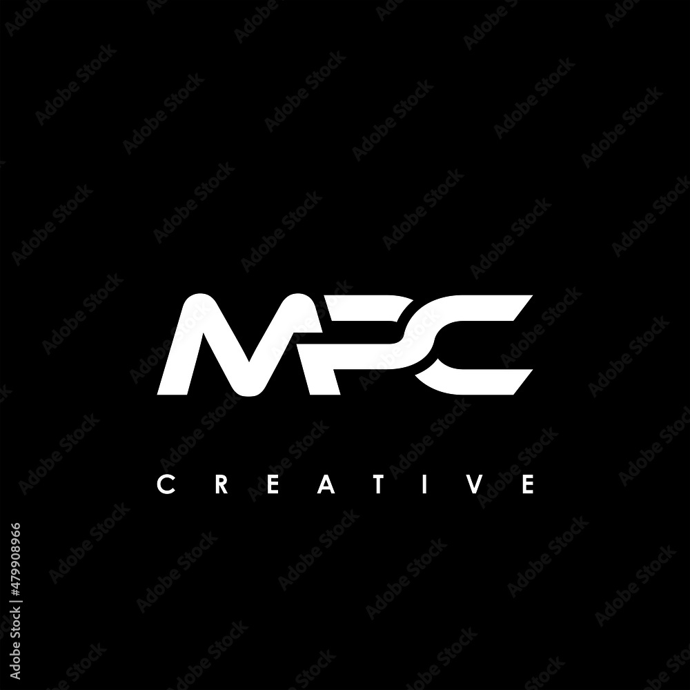 MPC Letter Initial Logo Design Template Vector Illustration Stock ...