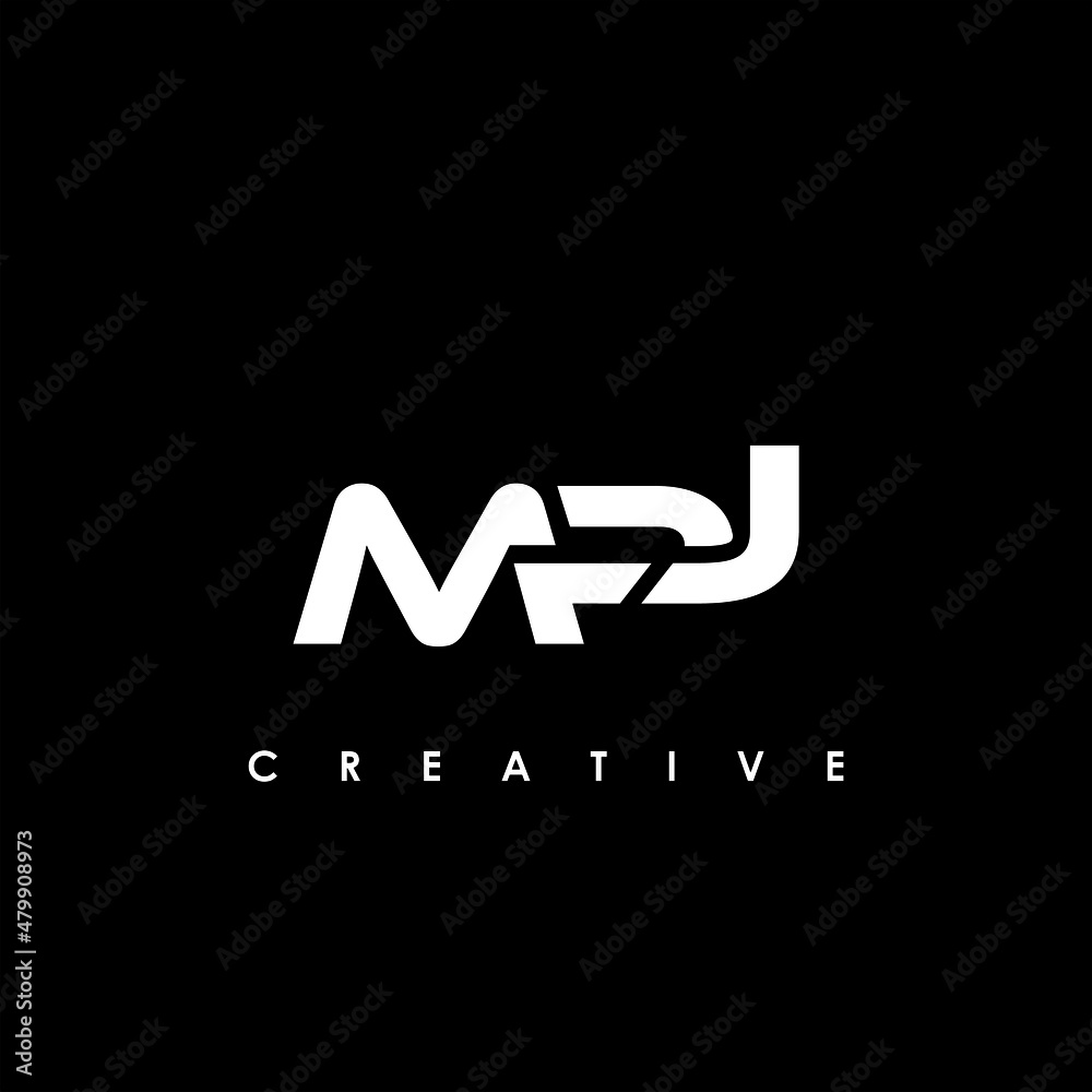 MPJ Letter Initial Logo Design Template Vector Illustration Stock ...