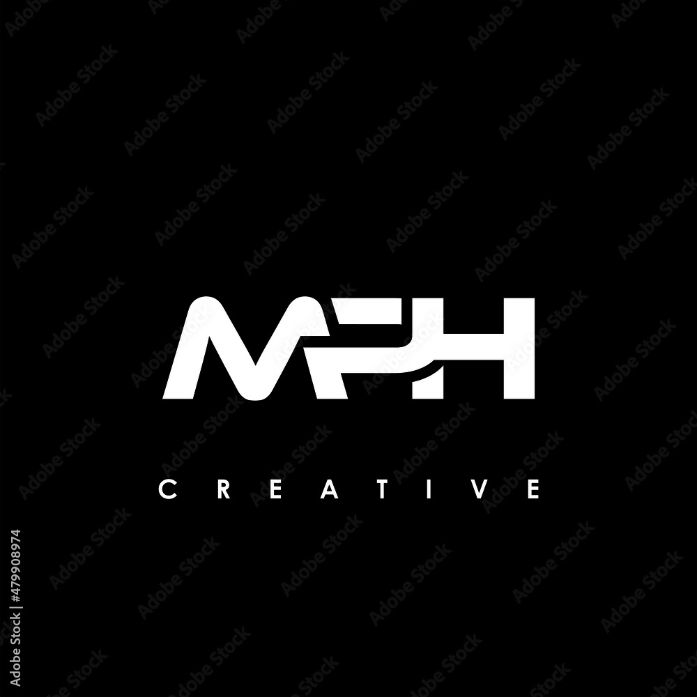MPH Letter Initial Logo Design Template Vector Illustration Stock ...
