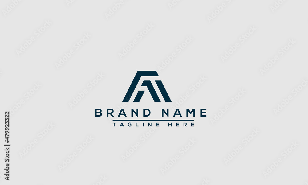 FA Logo Design Template Vector Graphic Branding Element. Stock Vector ...