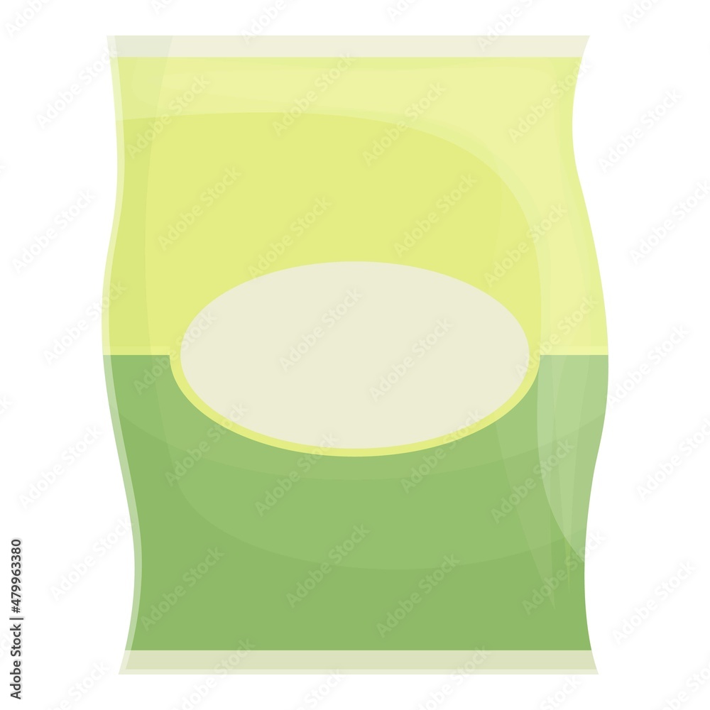 Corn chips icon cartoon vector. Triangle taco. Crisp cookie Stock ...