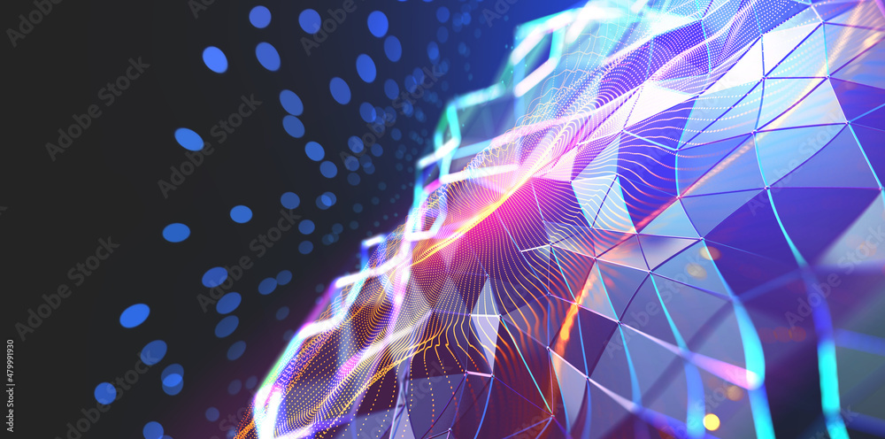 Neural network and cloud technologies. Global database and artificial ...