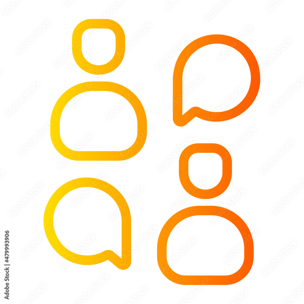 chat gradient icon Stock Vector | Adobe Stock