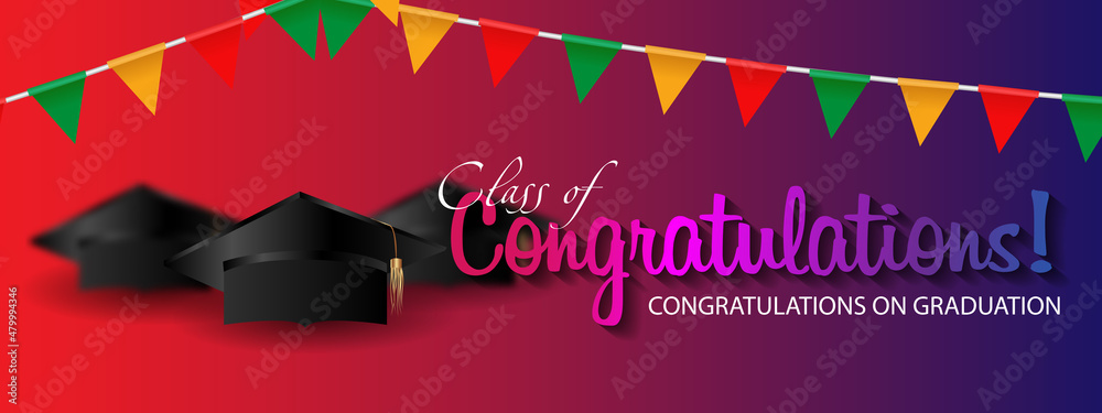 Congratulations on your graduation. Class of 2022. Graduation cap and ...