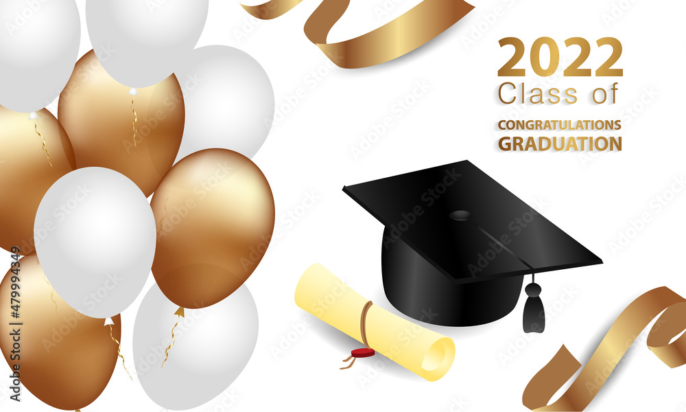 Congratulations on your graduation. Class of 2022. Graduation cap and ...