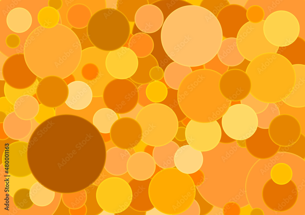 Ronds de couleur orange en différentes tonalités et luminosité Stock ...