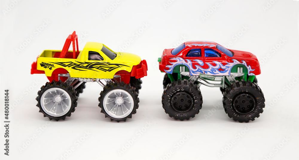 Monsters 4x4 turbo trucks. 4 x 4. Traction vehicle. Toys cars for ...