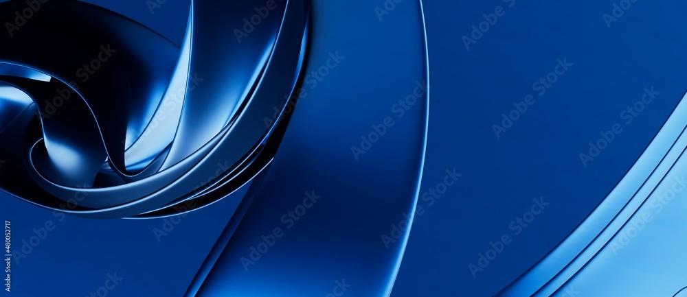 abstract blue and navy blue wave background, 3d rendering wavy ...