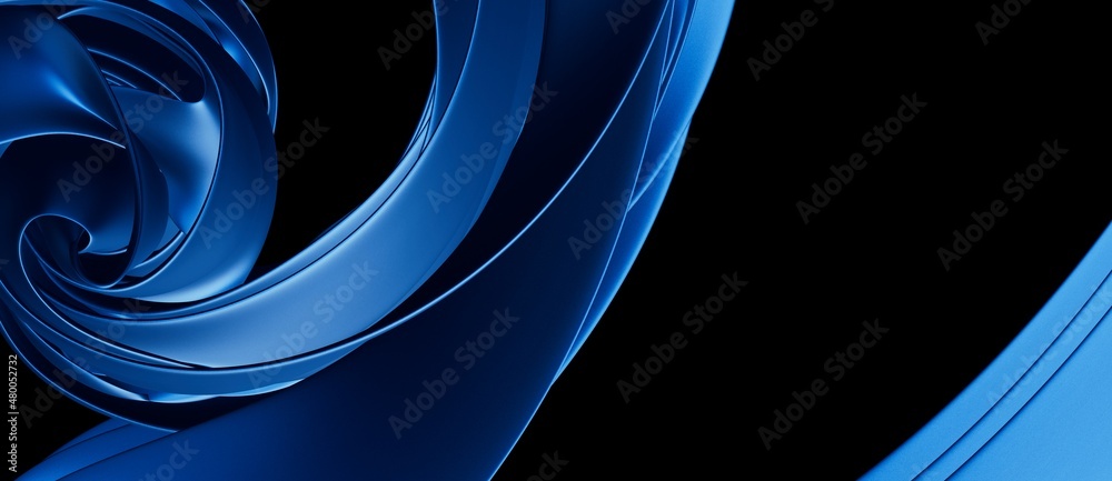 abstract blue and navy blue wave background, 3d rendering wavy ...