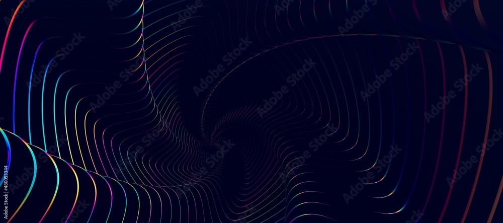 Colorful carving art. Paper craft landscape with gradient fade colors ...