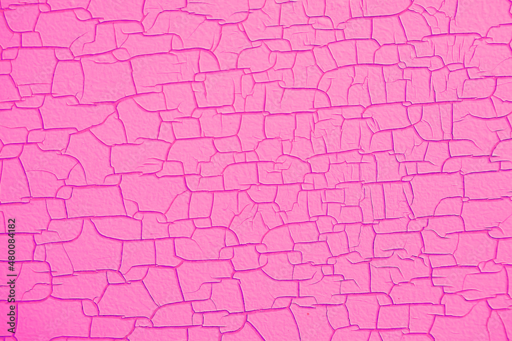 pink wood texture surface is glow pink color cracked and swelling Stock ...