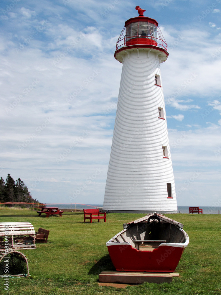 Point Prim is the oldest lighthouse in PEI Stock Photo | Adobe Stock
