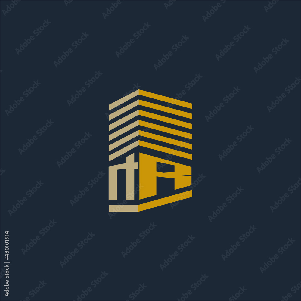 NR initial monogram real estate logo ideas Stock Vector | Adobe Stock