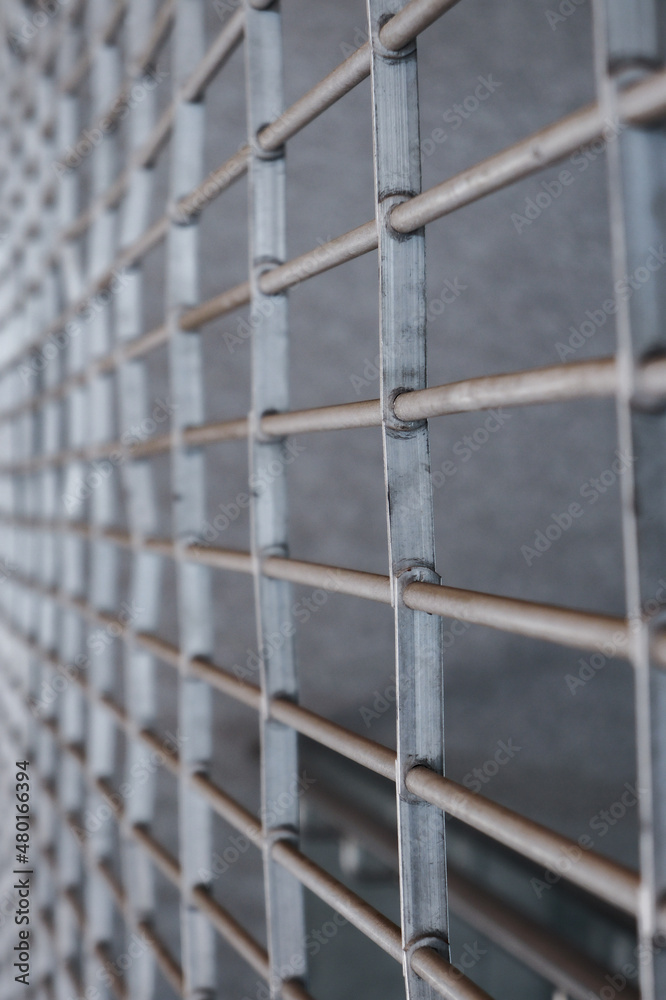 Rejas de edificio vistas desde cerca generando una textura Stock Photo ...