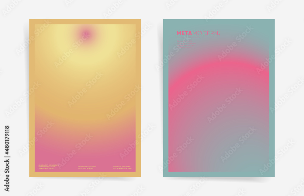 Gradient abstract art modern poster cover design. Brochure template ...