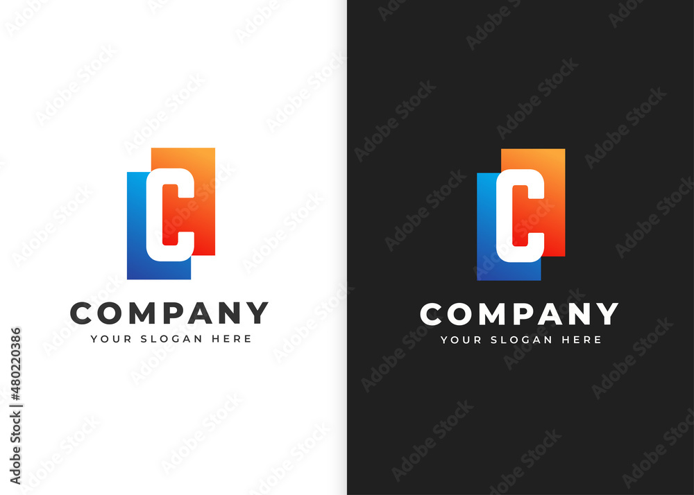 Letter C logo design template. Vector illustrations Stock Vector ...