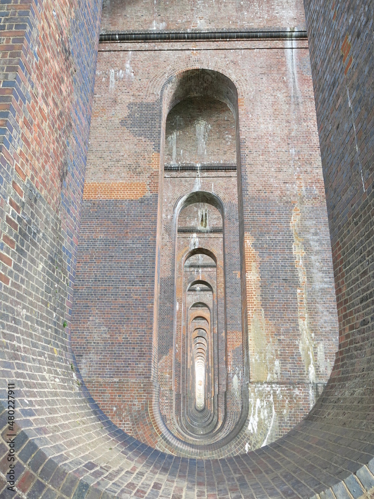 Sussex, UK - June 12 2021- Victorian Ouse Valley Viaduct / the balcombe ...