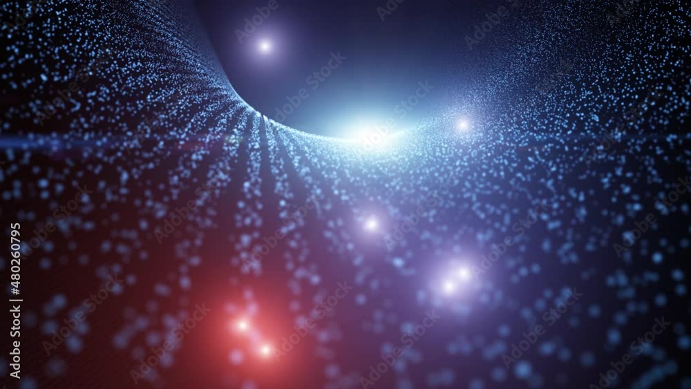 Futuristic metaverse tunnel data travel in virtual reality technology ...