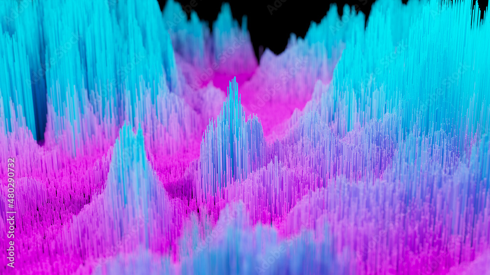 Data visualization. Futuristic infographics. Data streams graph ...