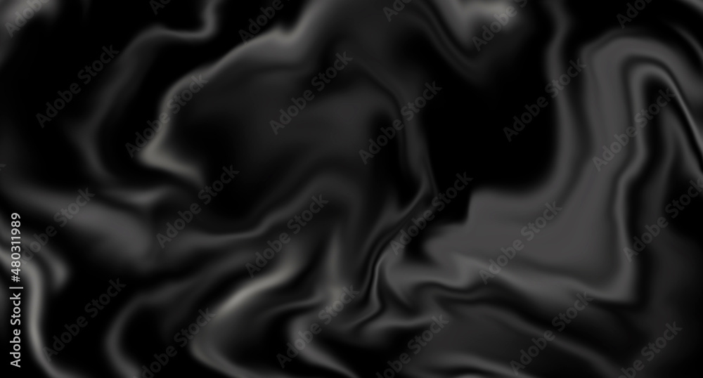 Black background. Illustration of fabric or paint streaks. Rich texture ...