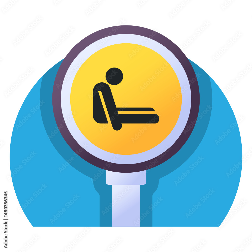 Risk of Suffocation Concept, Strangulation Vector Icon Design, Modern ...