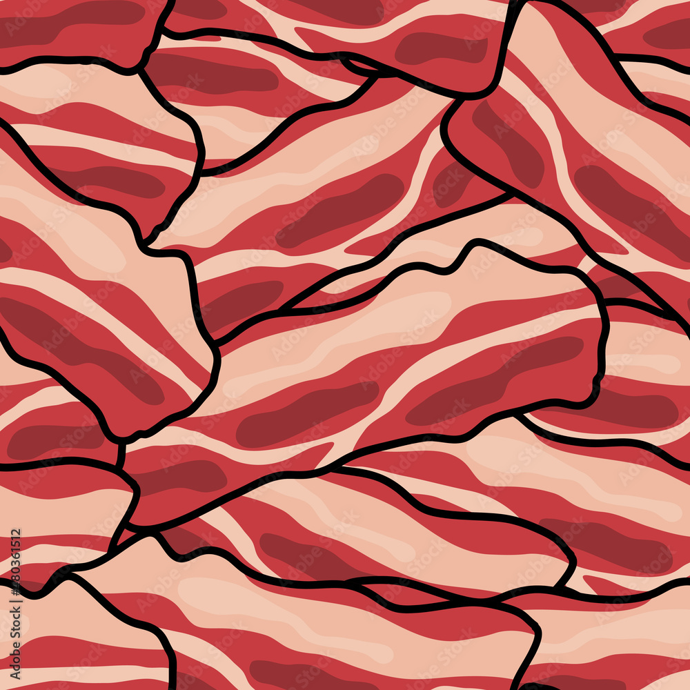 Bacon Pattern Fabric