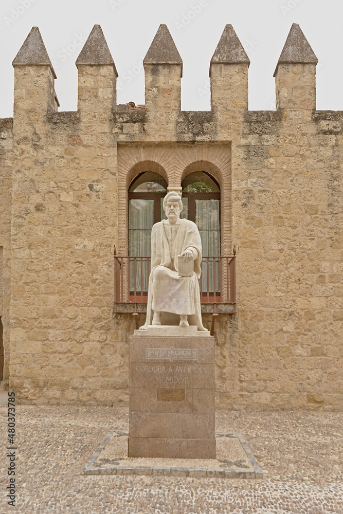 Foto de Stone statue of Ibn Rushd, Latin name averroes, Muslim ...