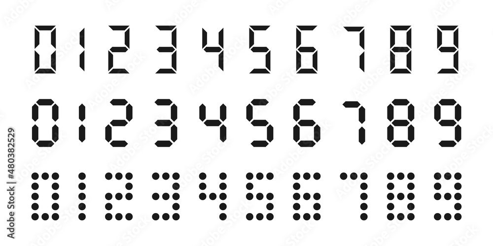 Computer Font Numbers
