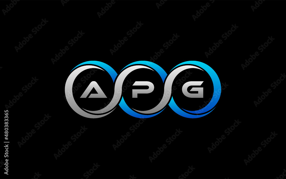 APG Letter Initial Logo Design Template Vector Illustration Stock ...