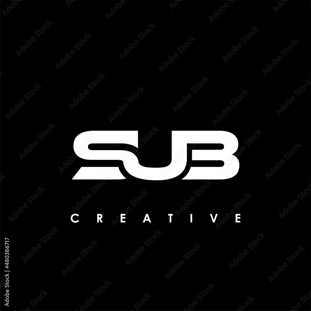 SUB Letter Initial Logo Design Template Vector Illustration Stock ...
