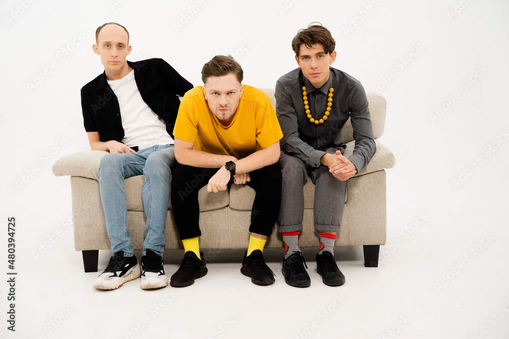 Three Guy Friends Together