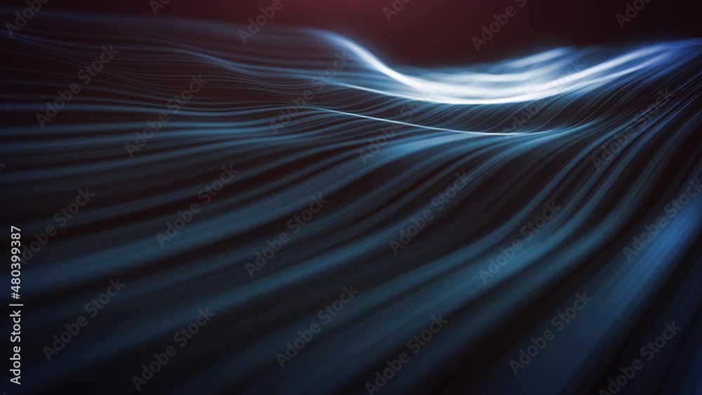 Stockvideo Abstract Organic Network Mesh Waving Fx Background Loop/ 4k ...