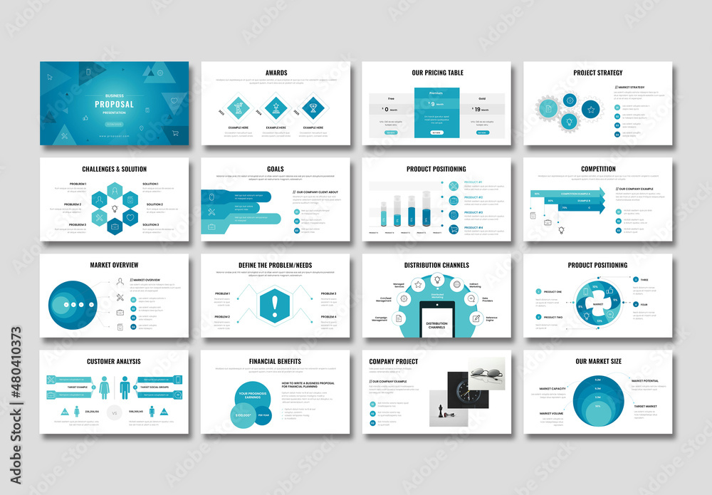 Proposal Presentation Stock Template | Adobe Stock
