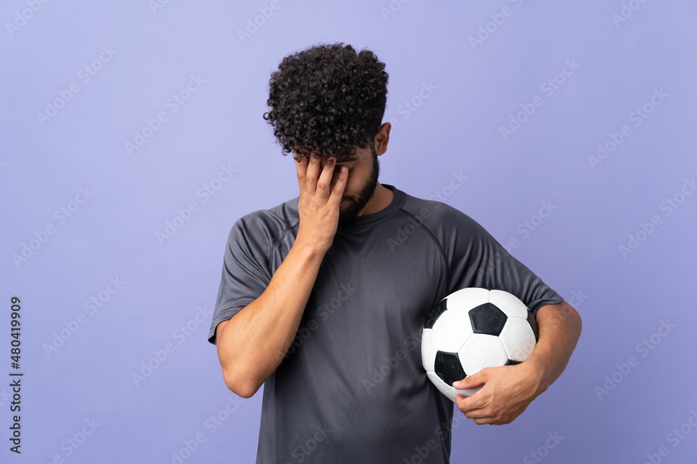 Tired Football Player