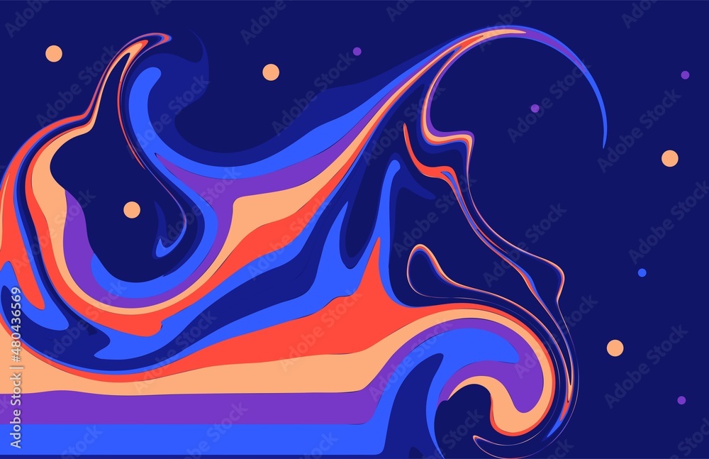 Neo Neons Color Effect Swirl Vector Trend Background Stock Vector ...