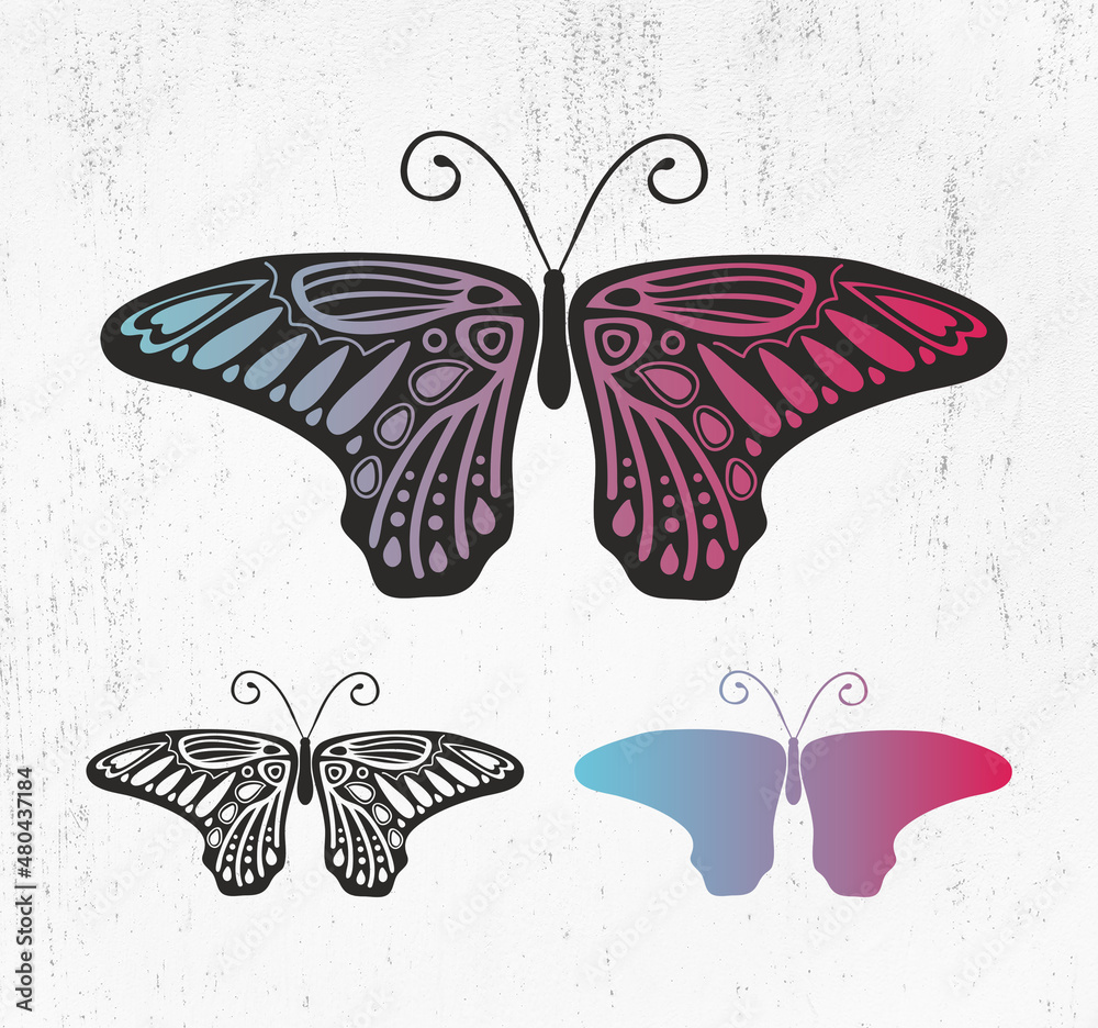 Butterfly SVG, Butterfly SVG File, Layered Butterfly SVG, Butterfly ...