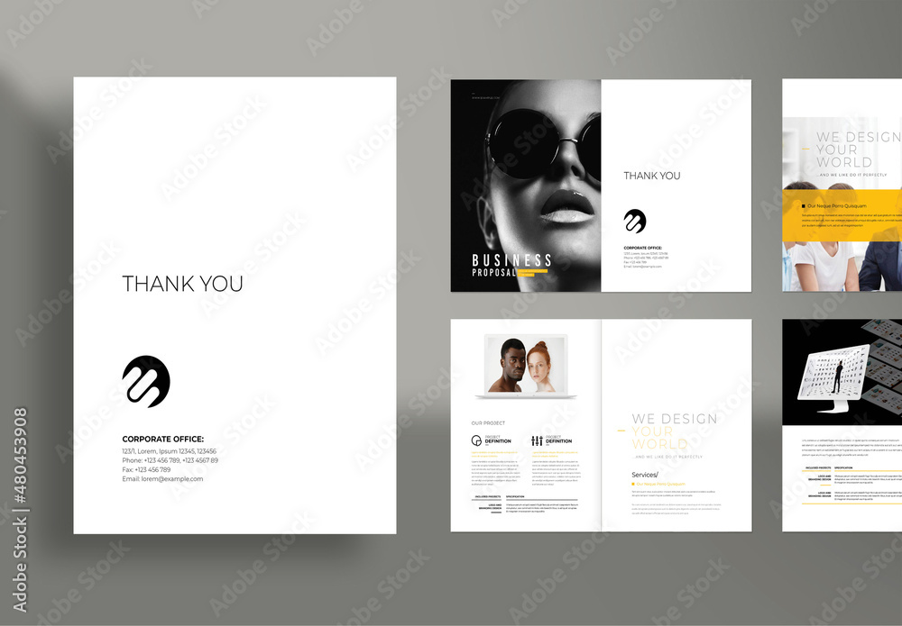 Minimal Creative Business Proposal Layout Stock Template | Adobe Stock