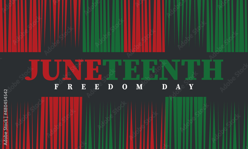 Juneteenth. Freedom and Emancipation day in June. Independence Day ...