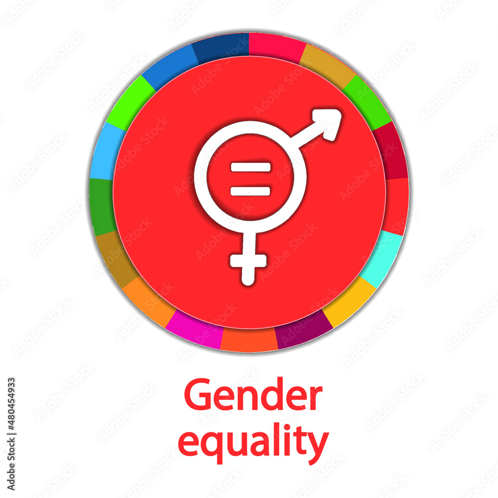 Gender Equality Icon - Goal 5 out of 17 Sustainable Development Goals ...