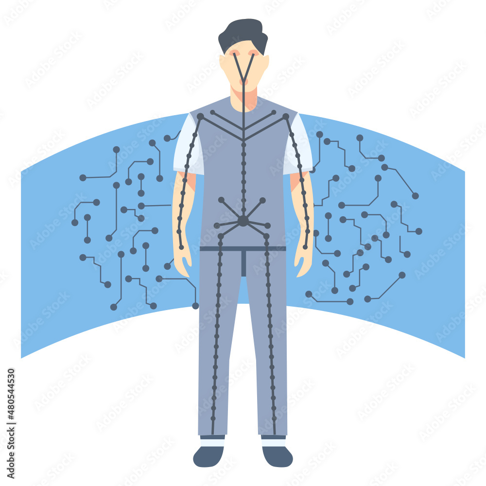 Meta Universe Body Scanning and Building Avatar Concept Vector Color ...