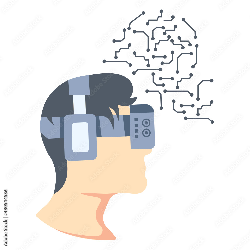 Visual thinking Concept, Spatial learning Vector Color Icon Design ...