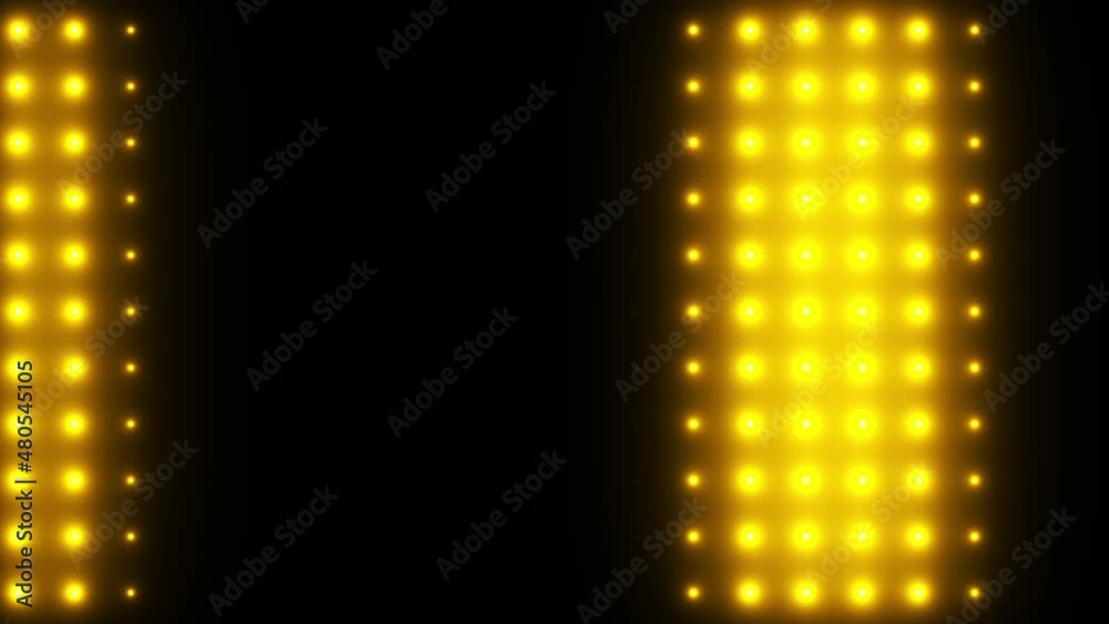 Lights Flashing Animation. The looped animations with glow and lens ...