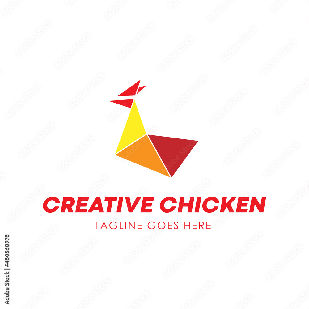 Creative Chicken Logo Design Template simple and unique. perfect for ...