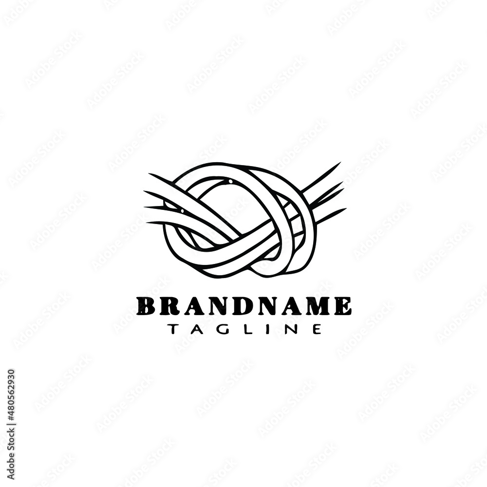 knot logo cartoon icon design template black isolated vector illustration Stock Vector | Adobe Stock