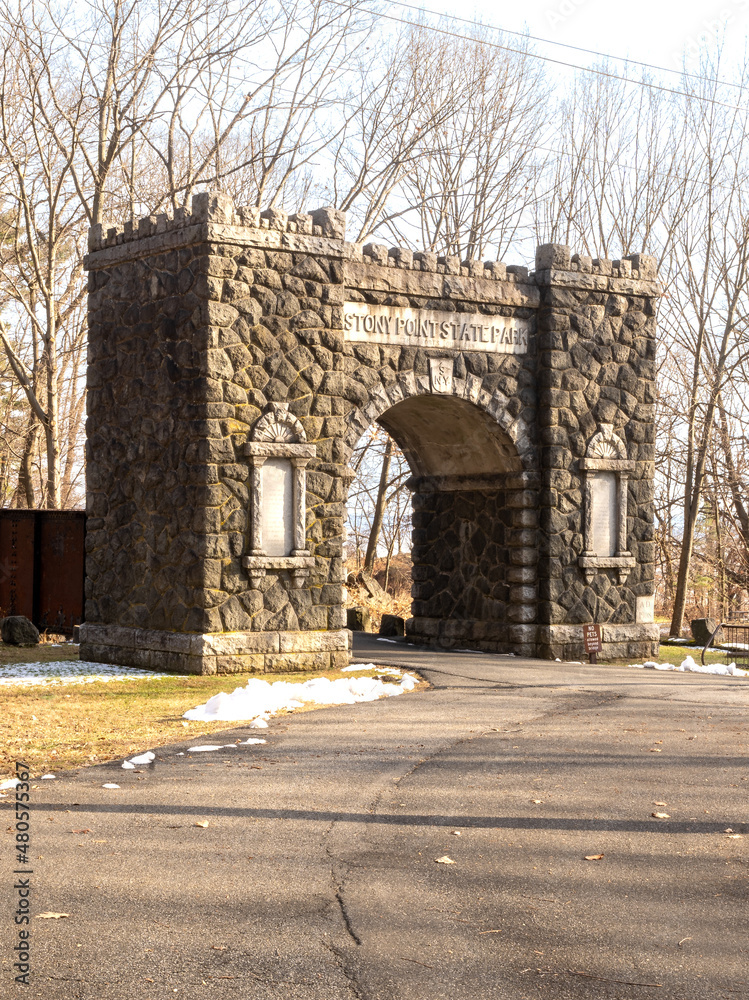 Stony Point, NY - USA - Jan 14, 2022: Three quarter landscape view of ...