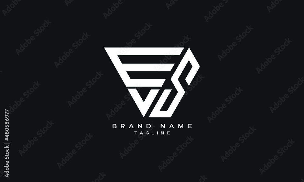 EVS, WVS, VES, Abstract initial monogram letter alphabet logo design ...