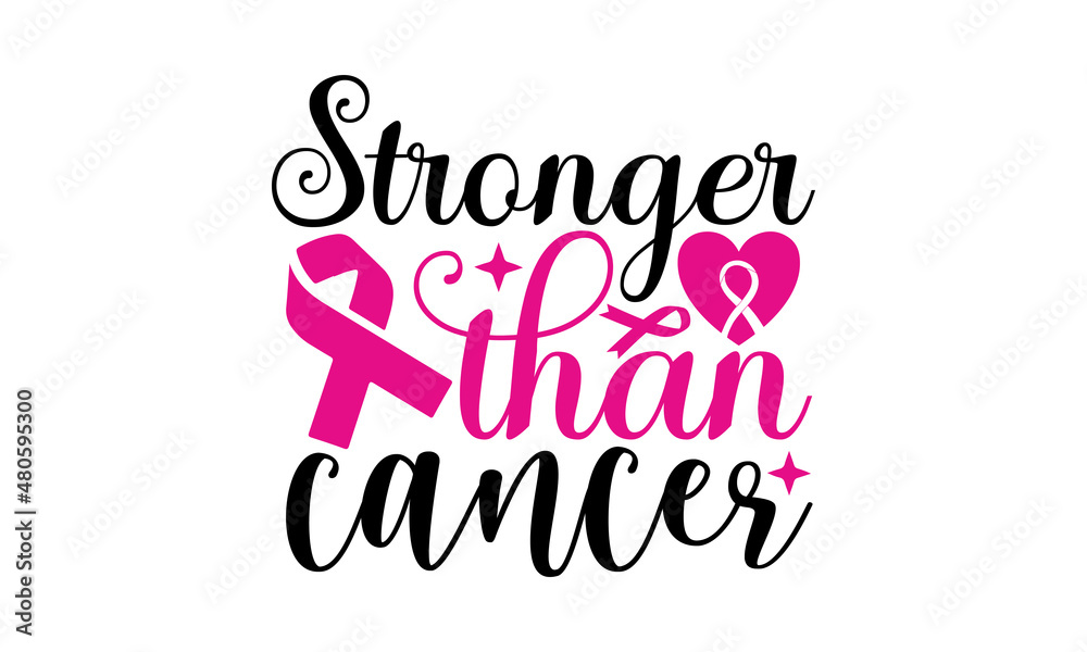 Stronger than cancer SVG, Pink Cancer Awareness SVG, Stronger Together ...