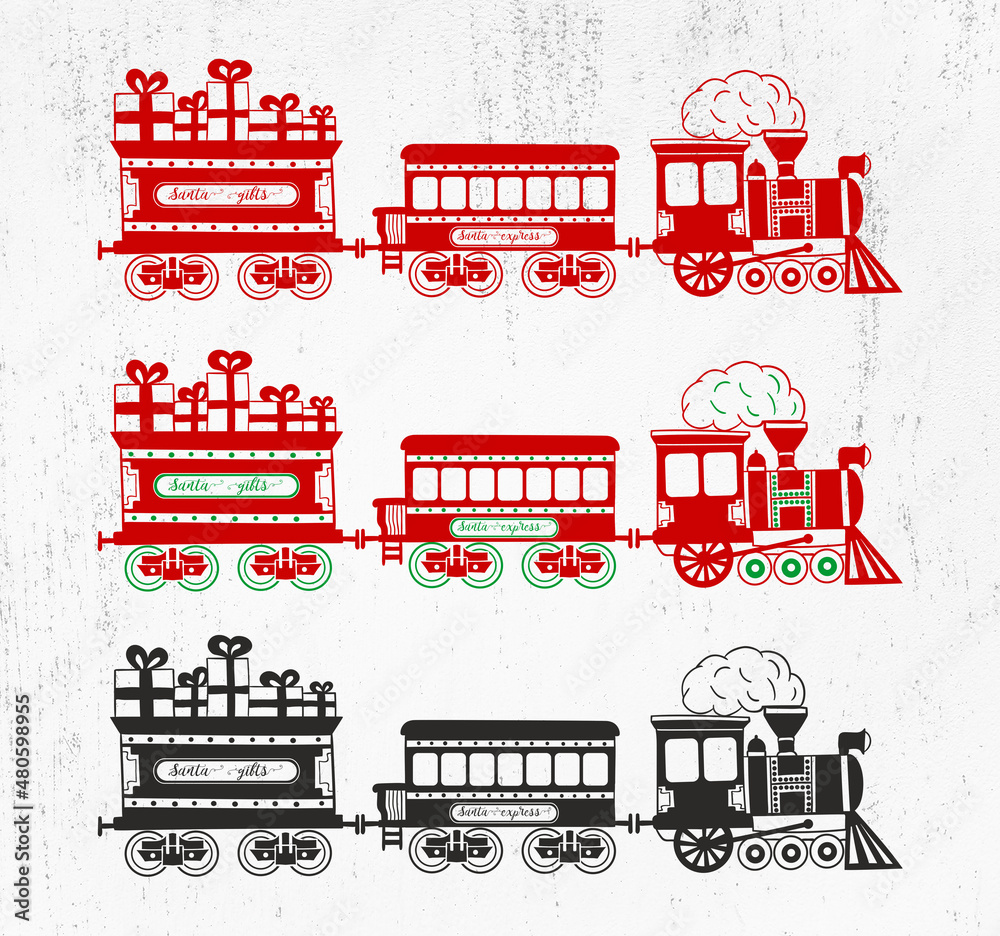 Christmas Train SVG, Polar Express Train, Choo Choo Train SVG, Santa's ...