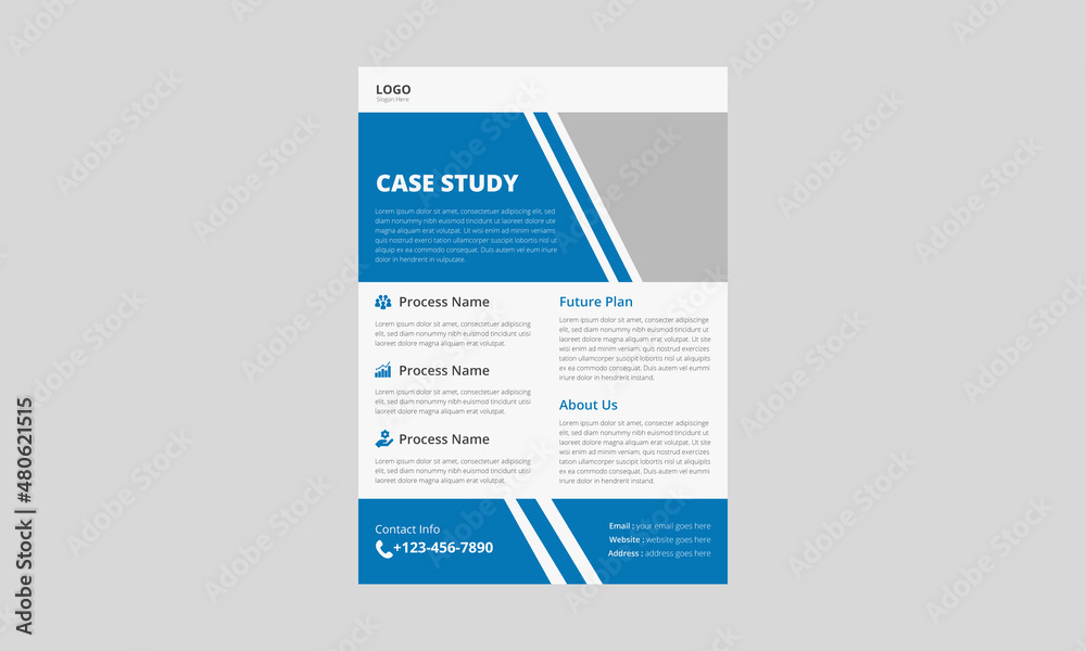 Case Study Flyer Design, Flyer Template, Poster design with Business ...