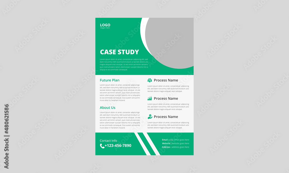 Case Study Flyer Design, Flyer Template, Poster design with Business ...